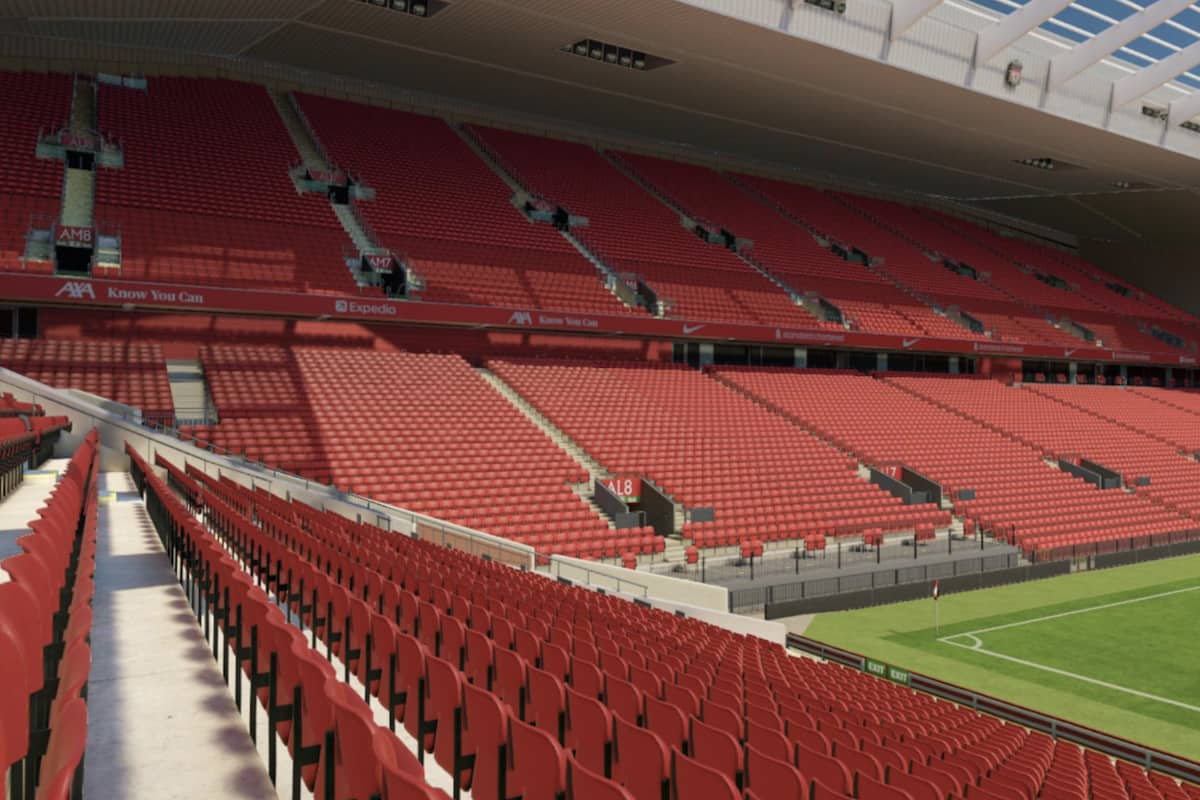 Photos: How the Anfield Road Stand will look with EVERY seat & without ...