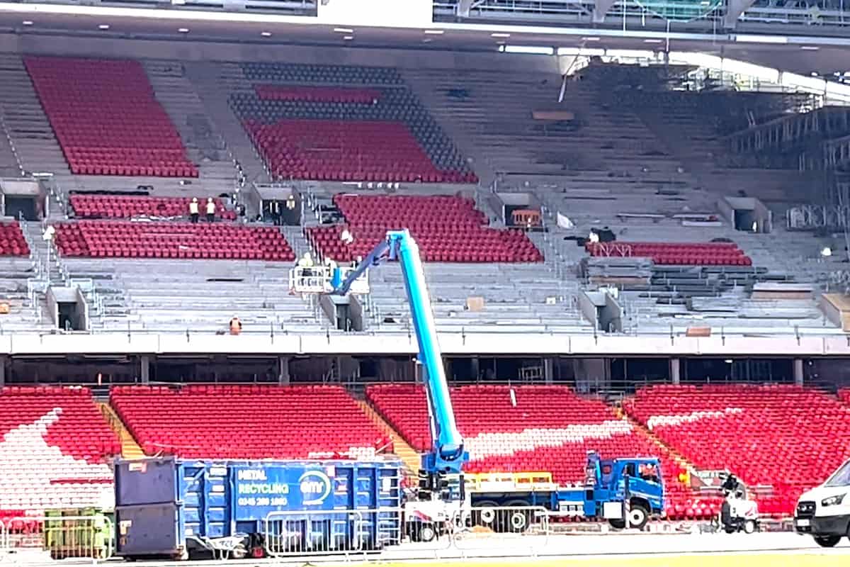 La vista desde el interior del nuevo Anfield Road Stand - Liverpool FC