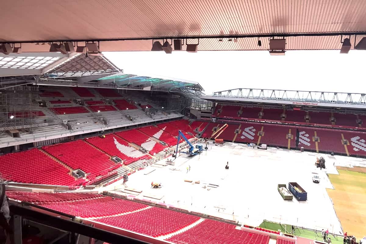 Photos: The view from inside Anfield of new Anfield Road Stand ... Photos: The view from inside Anfield of new Anfield Road Stand ...