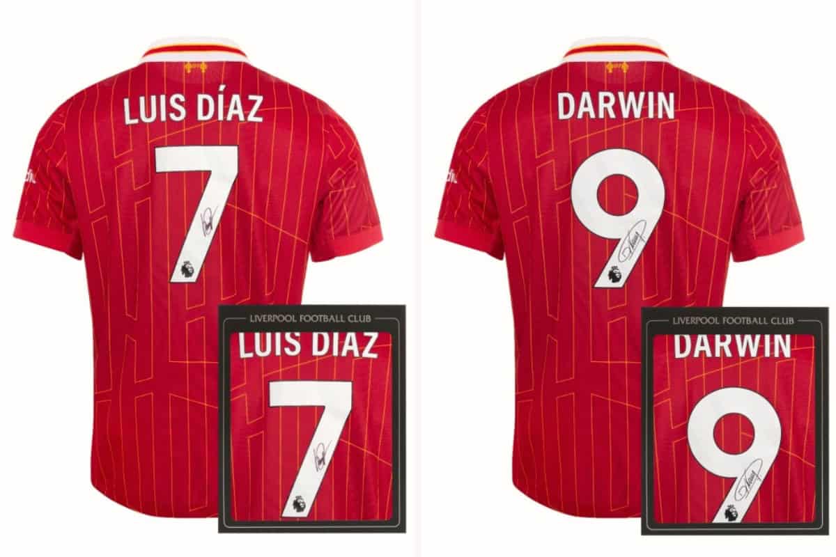 Liverpool FC are now selling signed shirts for the current squad ...