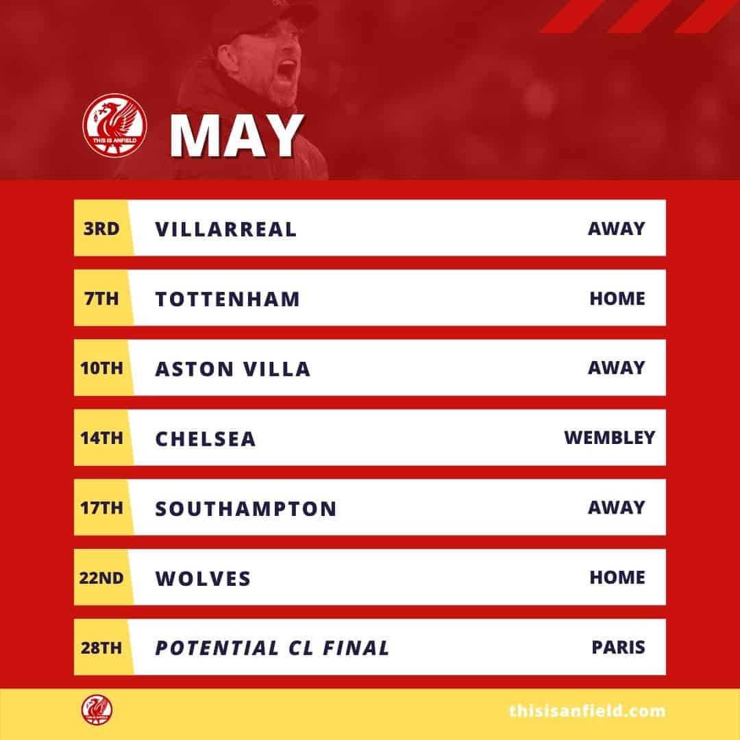 7 cup finals with 3 trophies up for grabs - Key dates for Liverpool's ...